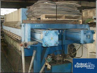 1500 MM (60") HOESCH FILTER PRESS, APPROX. 77.28 CU FT CAKE | Federal ...