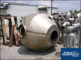 107 Cu Ft DeDietrich Glass Lined Double Cone Dryer Shell | Federal ...