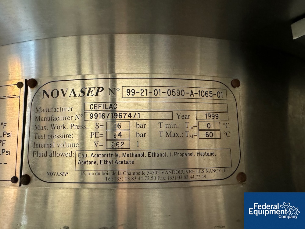 Novasep Chromatography Column | Federal Equipment Company