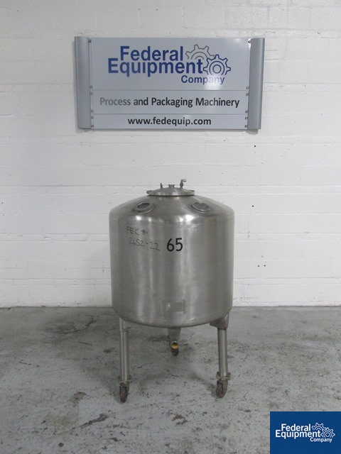 90 Gal Grundy Receiver Tank, 304 S/S, 30# | Federal Equipment Company