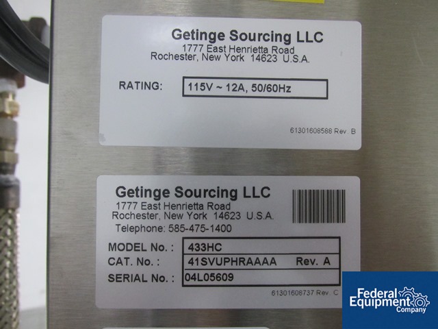 Getinge Autoclave, Model 433HC | Federal Equipment Company