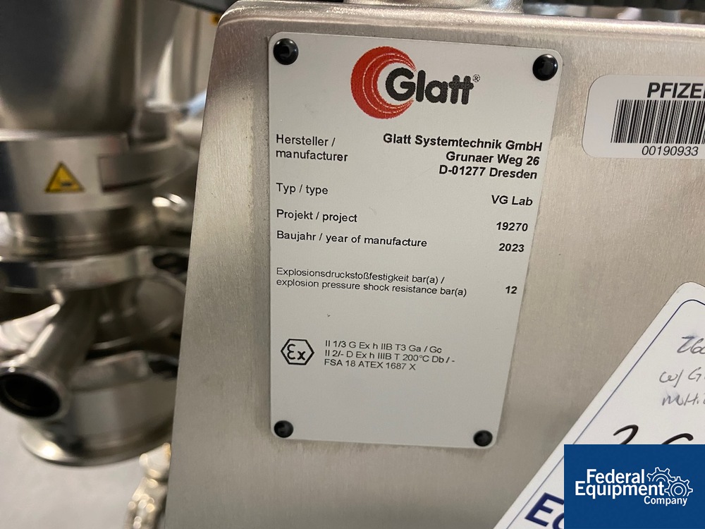 Glatt Multilab Fluid Bed / High Shear Mixer System | Federal Equipment ...