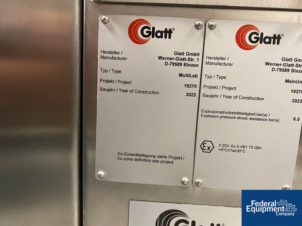 Glatt Multilab Fluid Bed / High Shear Mixer System | Federal Equipment ...