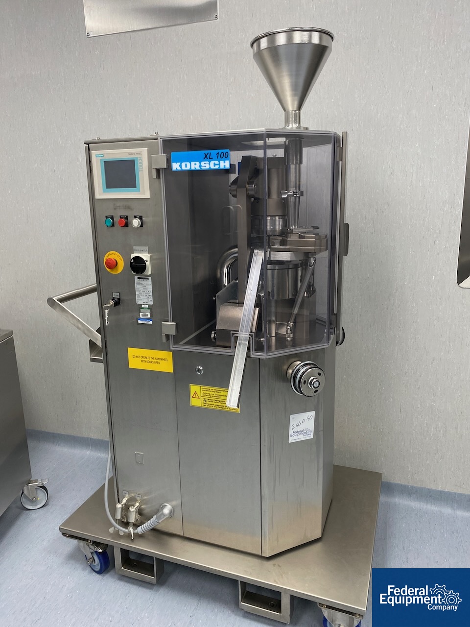 Korsch Tablet Press, Model XL100 | Federal Equipment Company
