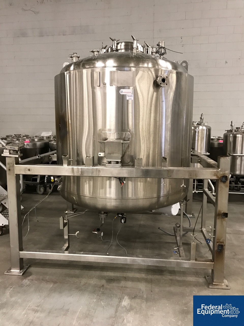 3000 Liter Stainless Tech Reactor, 316L S/S, 45/150# | Federal ...