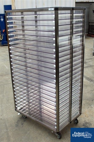 Rack with (24) 30" x 20" Lexan-Type Shelves, S/S | Federal Equipment ...