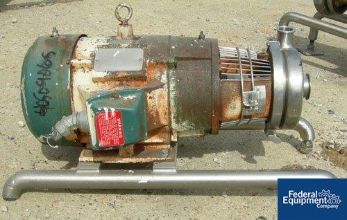 2" Tri Clover Centrifugal Pump, Model C216, 316 S/S, 10 HP | Federal ...