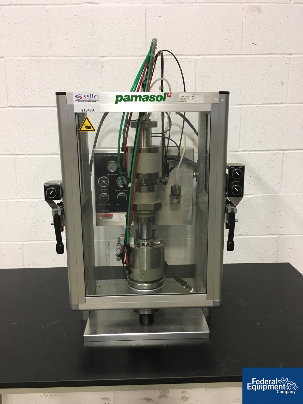 Pamasol Bottle Crimping Machine, Model 02002/021 | Federal Equipment ...