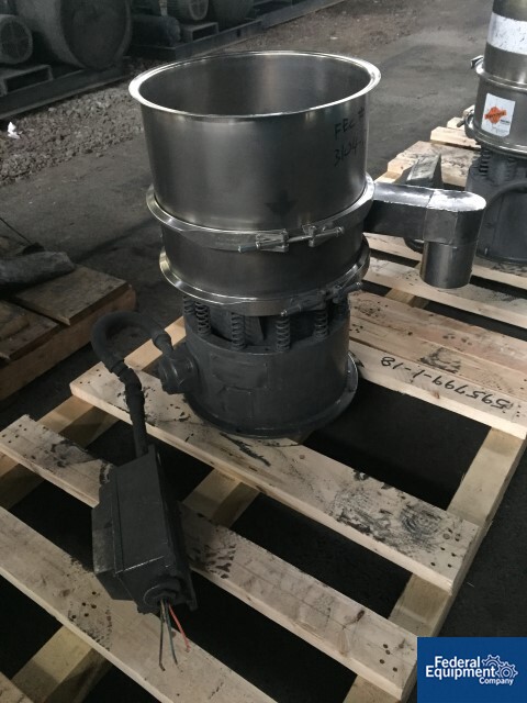 18" Sweco Screen, S/S, Single Deck | Federal Equipment Company