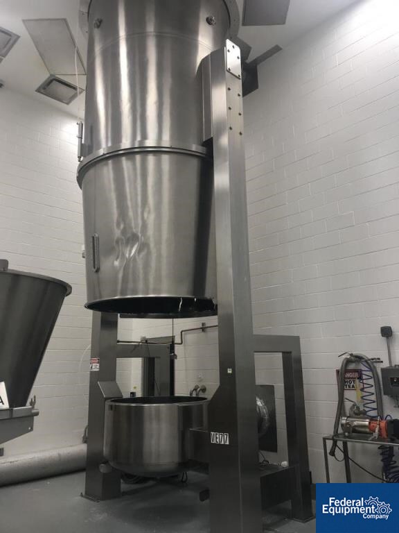 Vector Fluid Bed Dryer, Model FLX-M-500, S/S | Federal Equipment Company