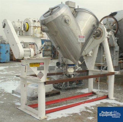 20 CU FT P-K TWIN SHELL DRYER, 316 S/S | Federal Equipment Company