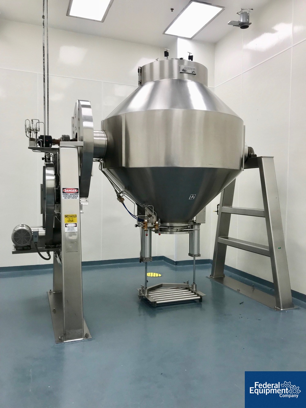75 Cu Ft Gemco Double Cone Blender, 316L S/S | Federal Equipment Company