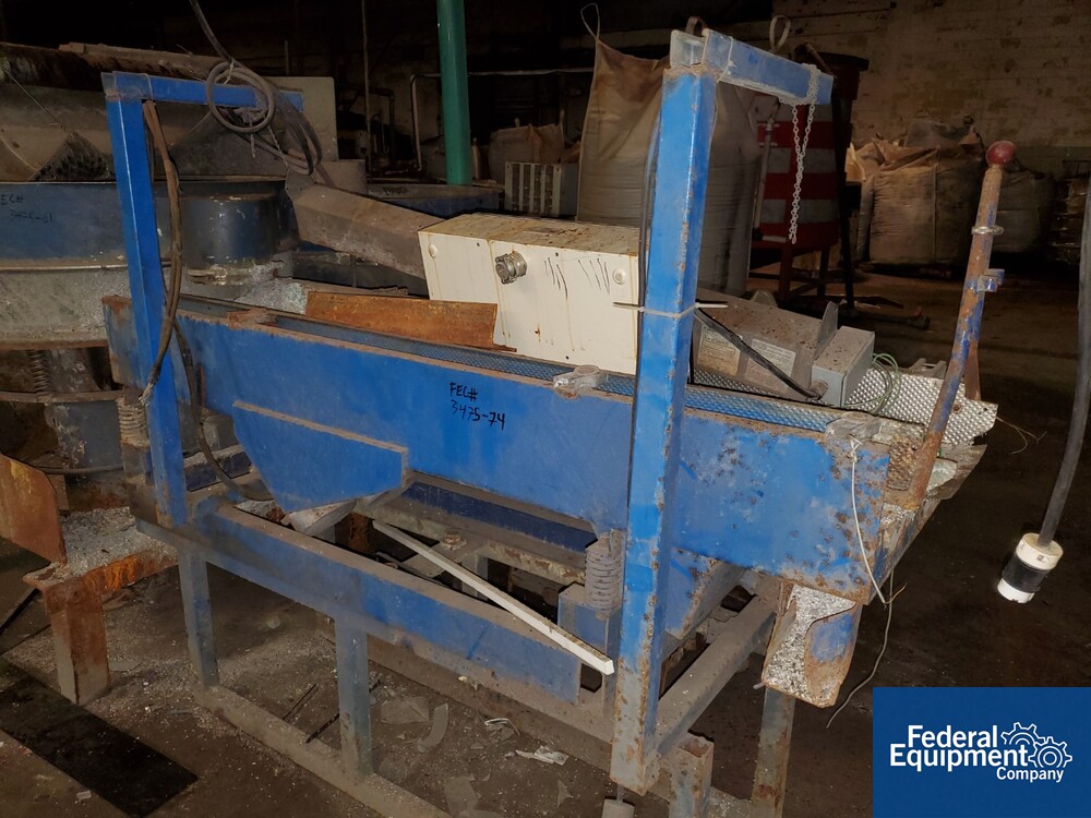 12" x 72" Shaker Inspection Trough | Federal Equipment Company