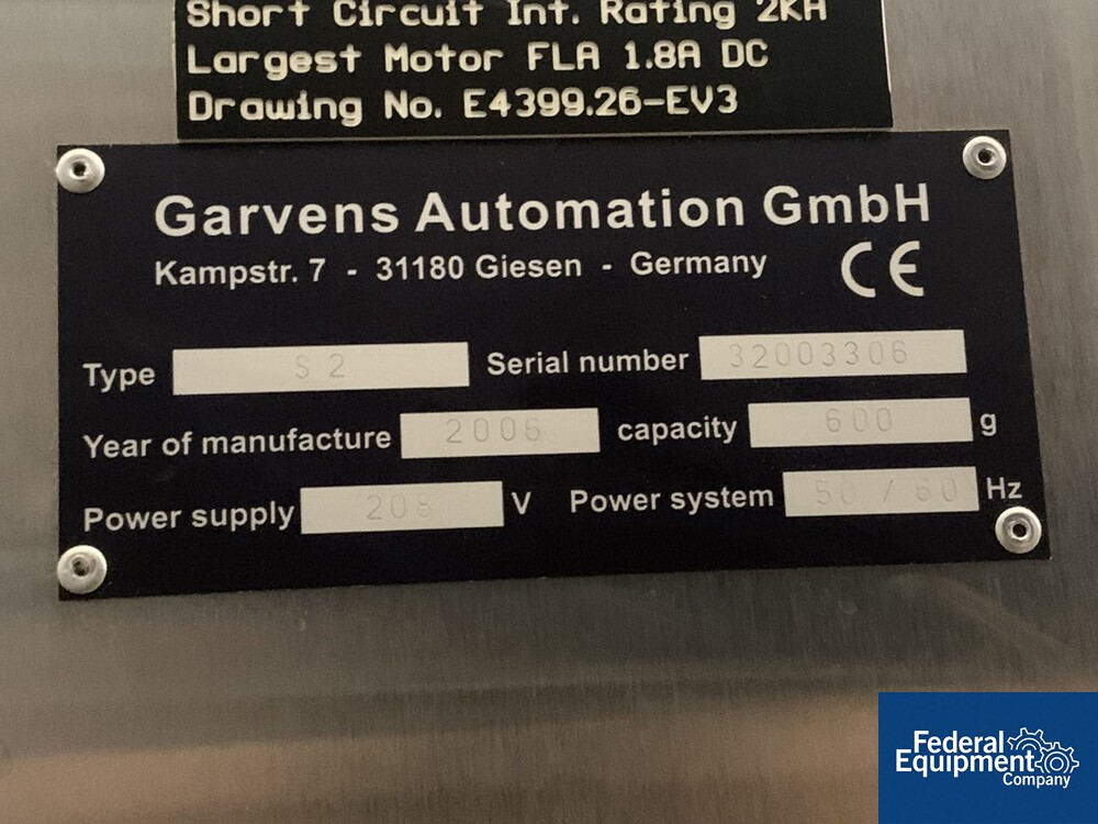 Garvens Mettler Toledo Checkweigher, Model S2 | Federal Equipment Company