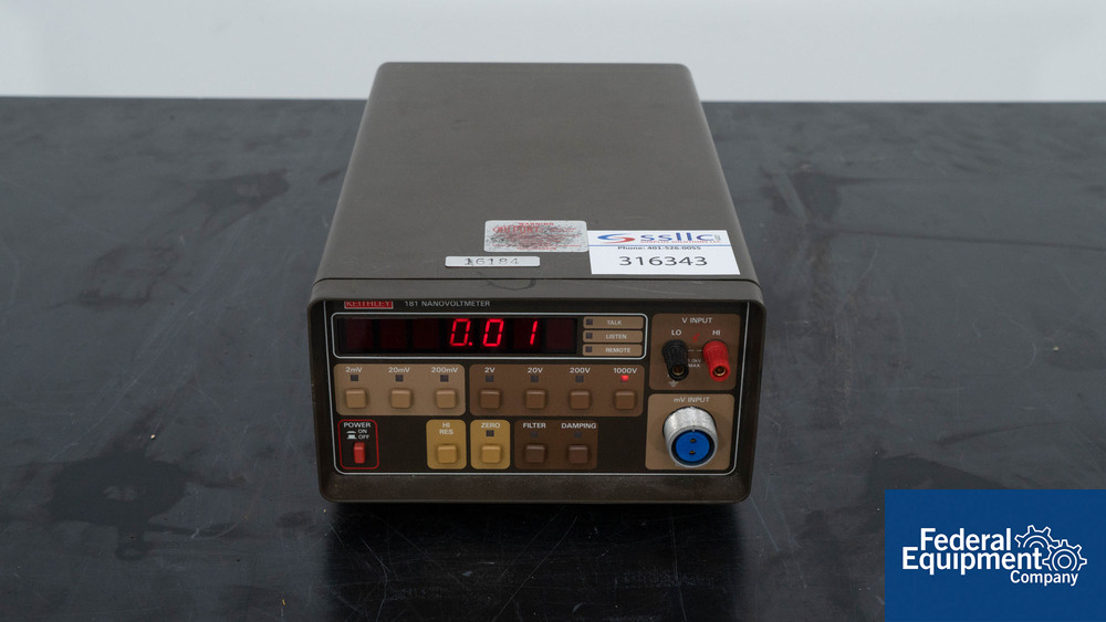 Keithley Nanaovoltmeter, Model 181 | Federal Equipment Company