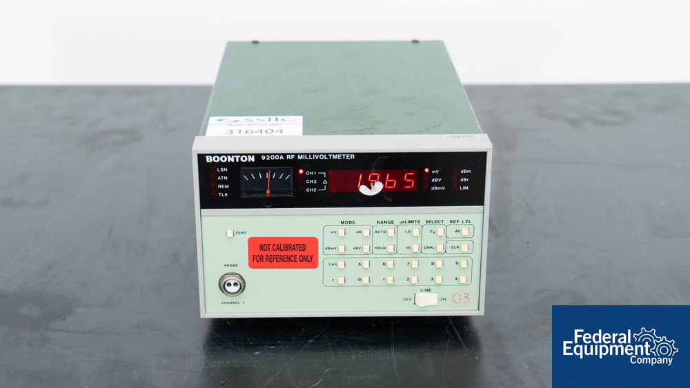 Boonton RF Millivoltmeter, Model 9200A | Federal Equipment Company