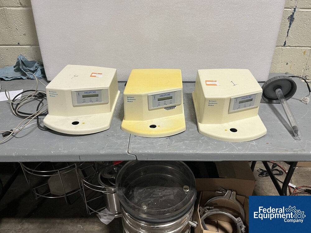 Lot of (3) Millipore Automatic Sanitization Module, Cat# TANKS6LUV ...