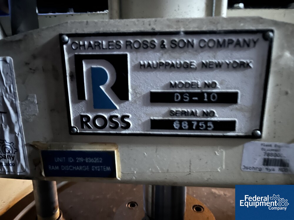 10 Gal Ross Discharge Press, Model DS-10 | Federal Equipment Company