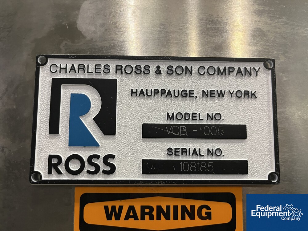 5 Cu Ft Ross Twin Shell Blender, S/S | Federal Equipment Company