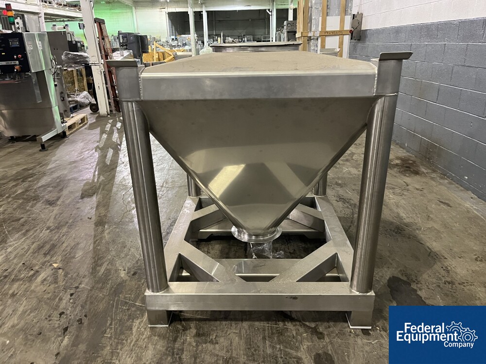 50 Cu Ft Caribbean Metal Fab Bin, S/S | Federal Equipment Company