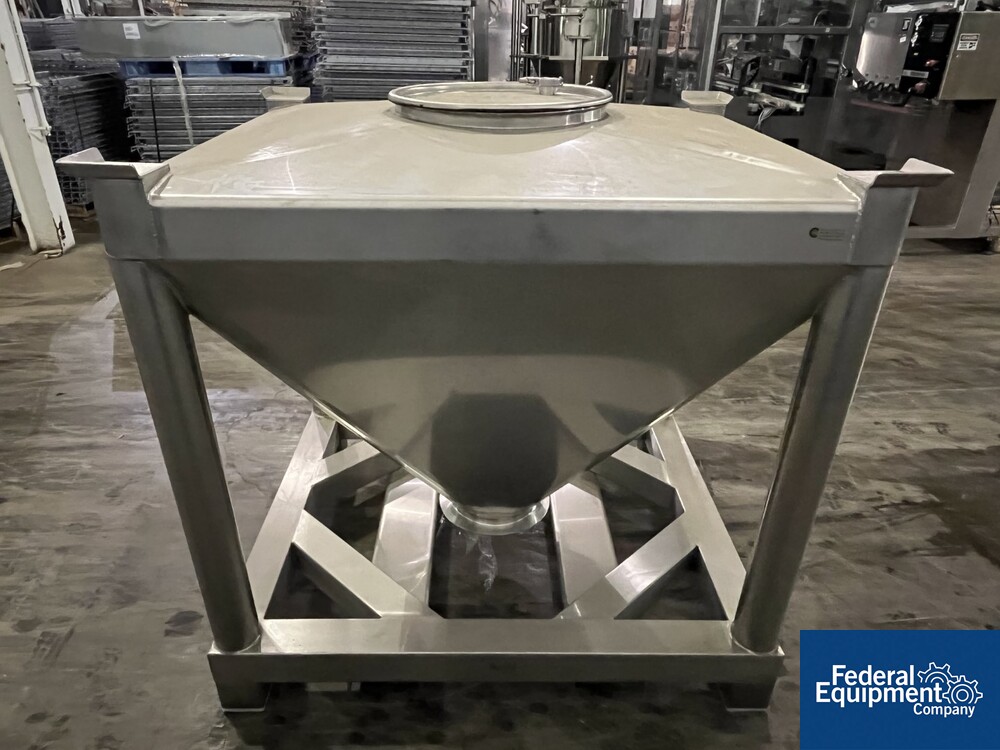 50 Cu Ft Caribbean Metal Fab Bin, S/S | Federal Equipment Company