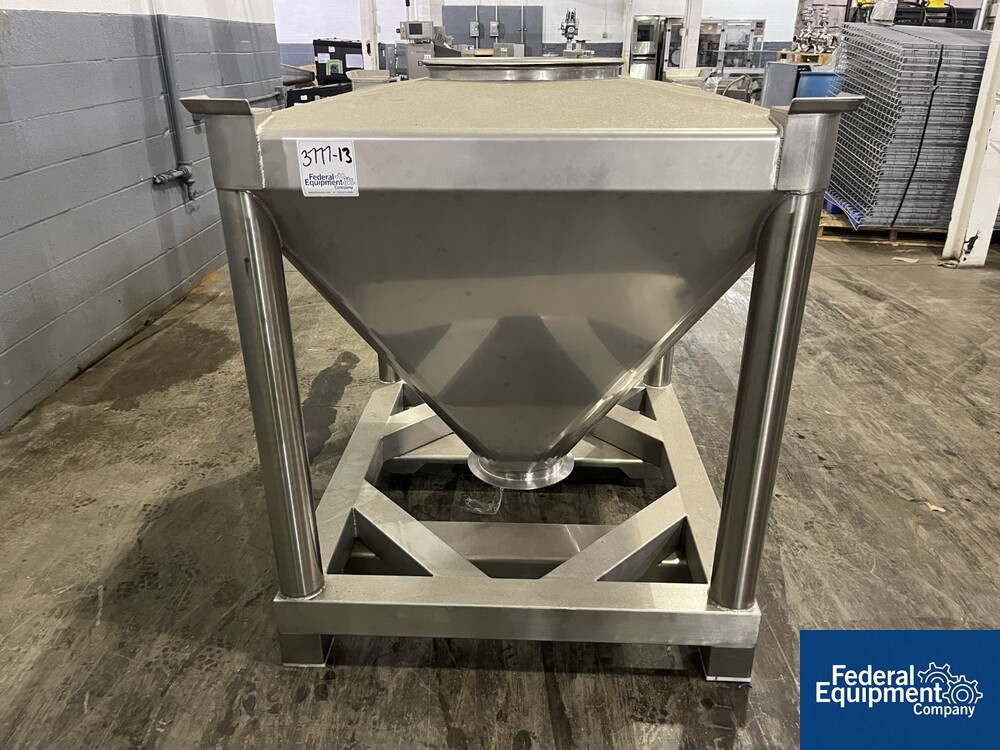 50 Cu Ft Caribbean Metal Fab Bin, S/S | Federal Equipment Company