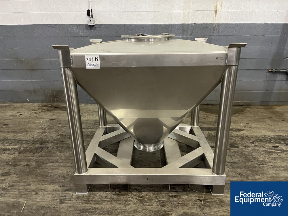 50 Cu Ft Caribbean Metal Fab Bin, S/S | Federal Equipment Company