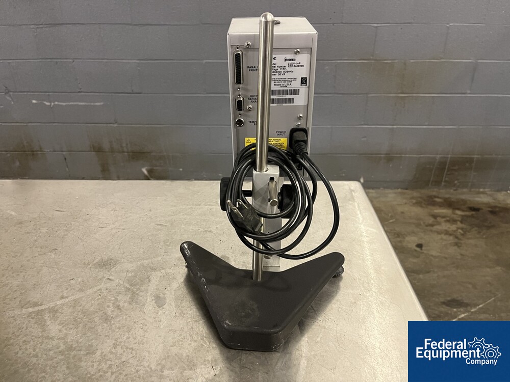 Brookfield Viscometer, Model LVDV-1144 | Federal Equipment Company