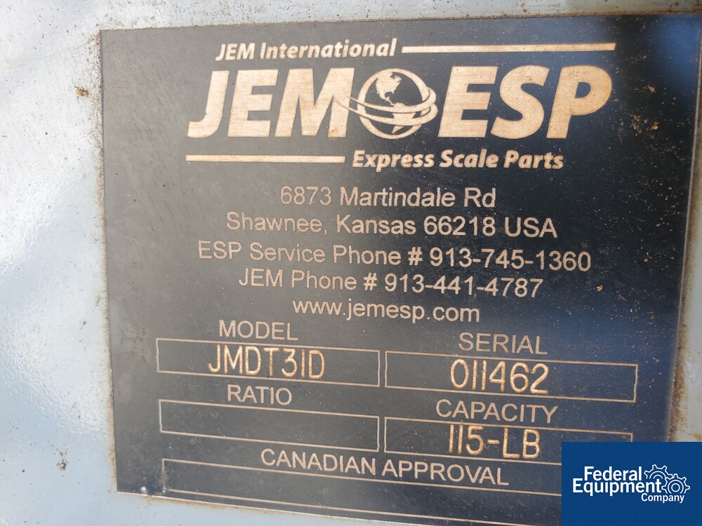 JEM International Open Mouth Bag Packer, Model JMDT31D | Federal ...