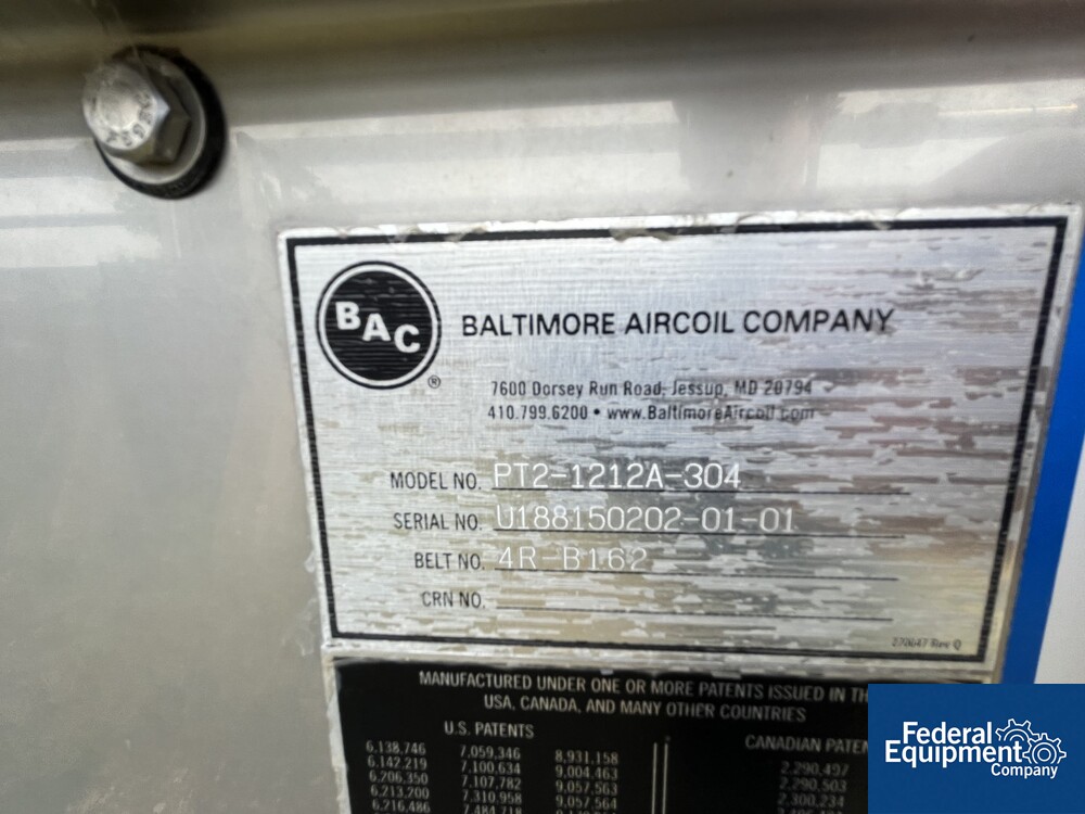 2,000 Ton BAC Cooling Tower, Model PT2-1212A-304 | Federal Equipment ...