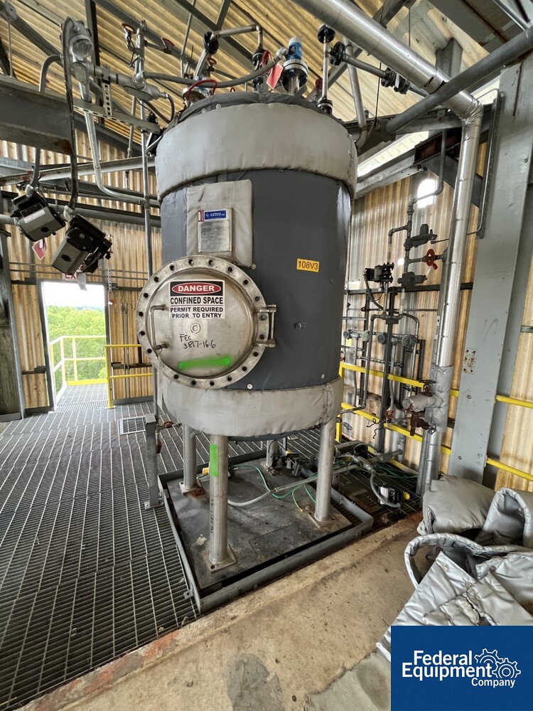 500 Gal CMC Letco Receiver Tank, 316L S/S, 150# | Federal Equipment Company