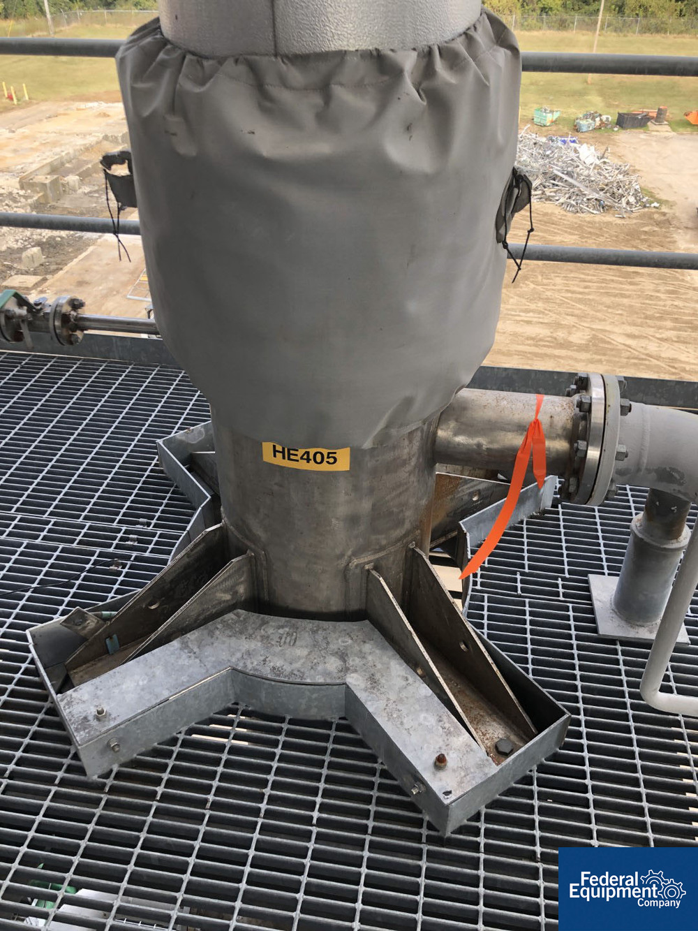 483 Sq Ft Atlas Heat Exchanger, 316L S/S, 102/102# | Federal Equipment ...