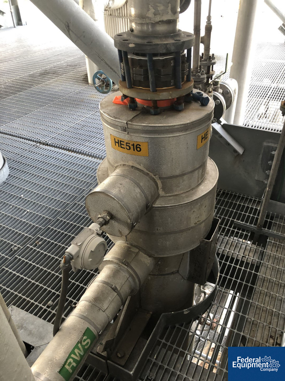 234 Sq Ft Atlas Heat Exchanger, 316L S/S, 33/90# | Federal Equipment ...