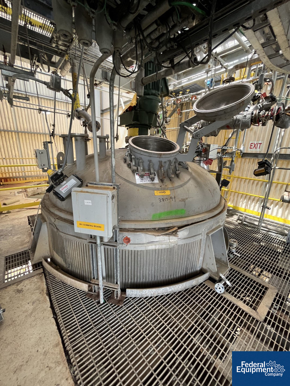 7,000 Gal Ward Tank Reactor, 316 S/S, 153/150# | Federal Equipment Company