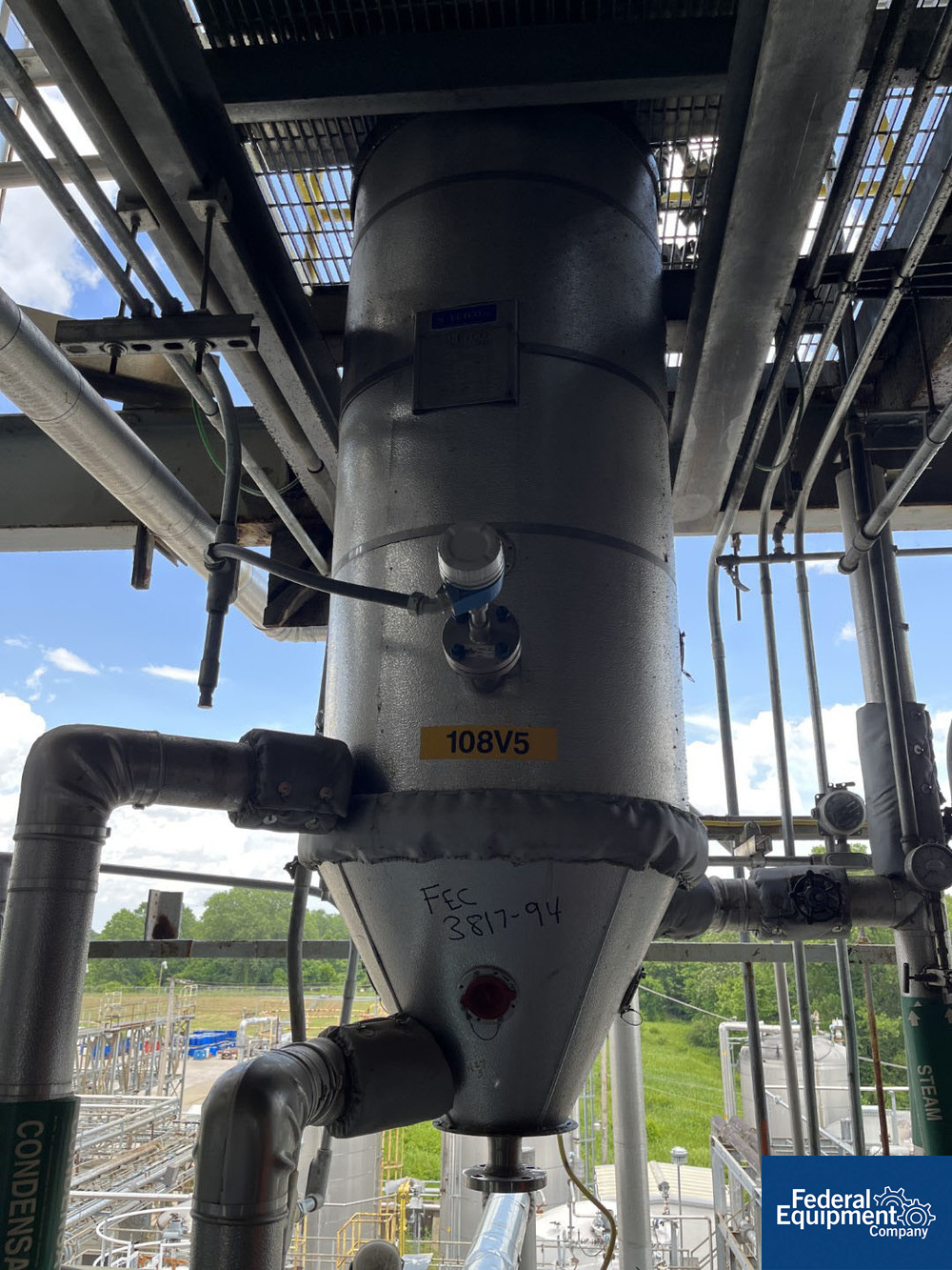 125 Gal CMC Letco Jacketed Receiver Tank, 316L S/S, 50/150# | Federal ...