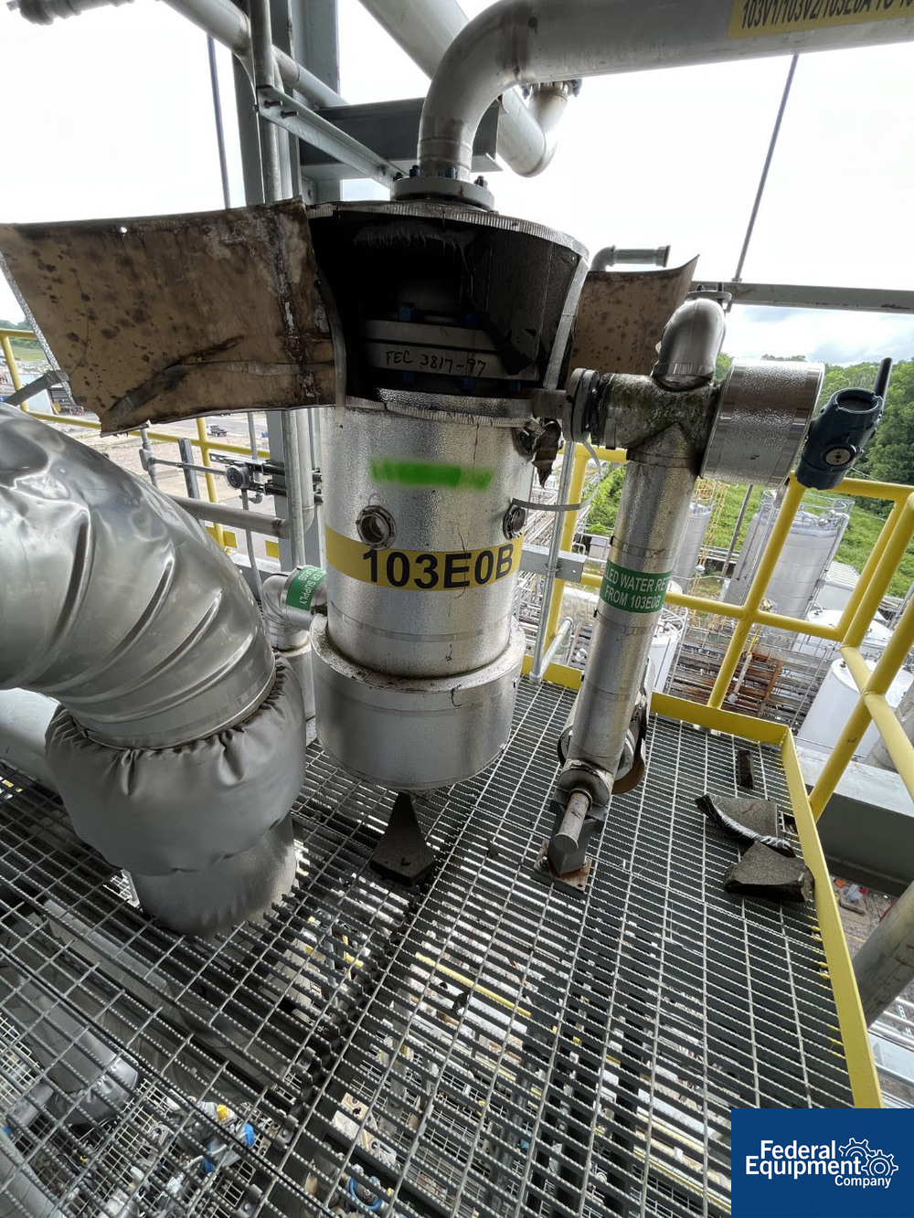 90 Sq Ft Ward Tank Heat Exchanger, 316 S/S, 188/243# | Federal ...