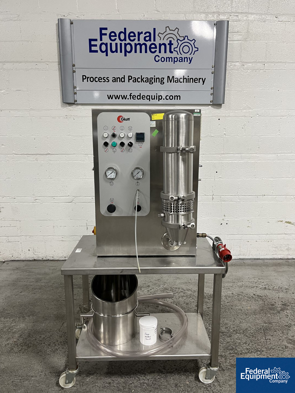Glatt Fluid Bed Dryer, Model Mini Glatt 3 | Federal Equipment Company