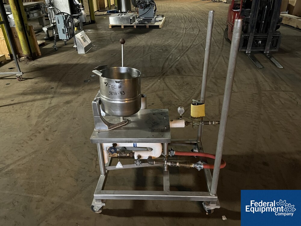 5 Gal Dover Kettle, Steam Jacket, 316 S/S, 100# | Federal Equipment Company