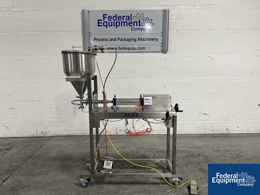 Accutek Single Head Piston Filler, Model SVF1 | Federal Equipment Company