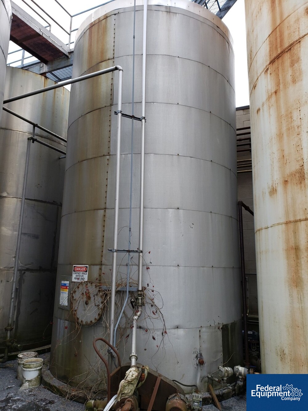 12,000 Gal All Weld Tank, 316 S/S, API 650 | Federal Equipment Company