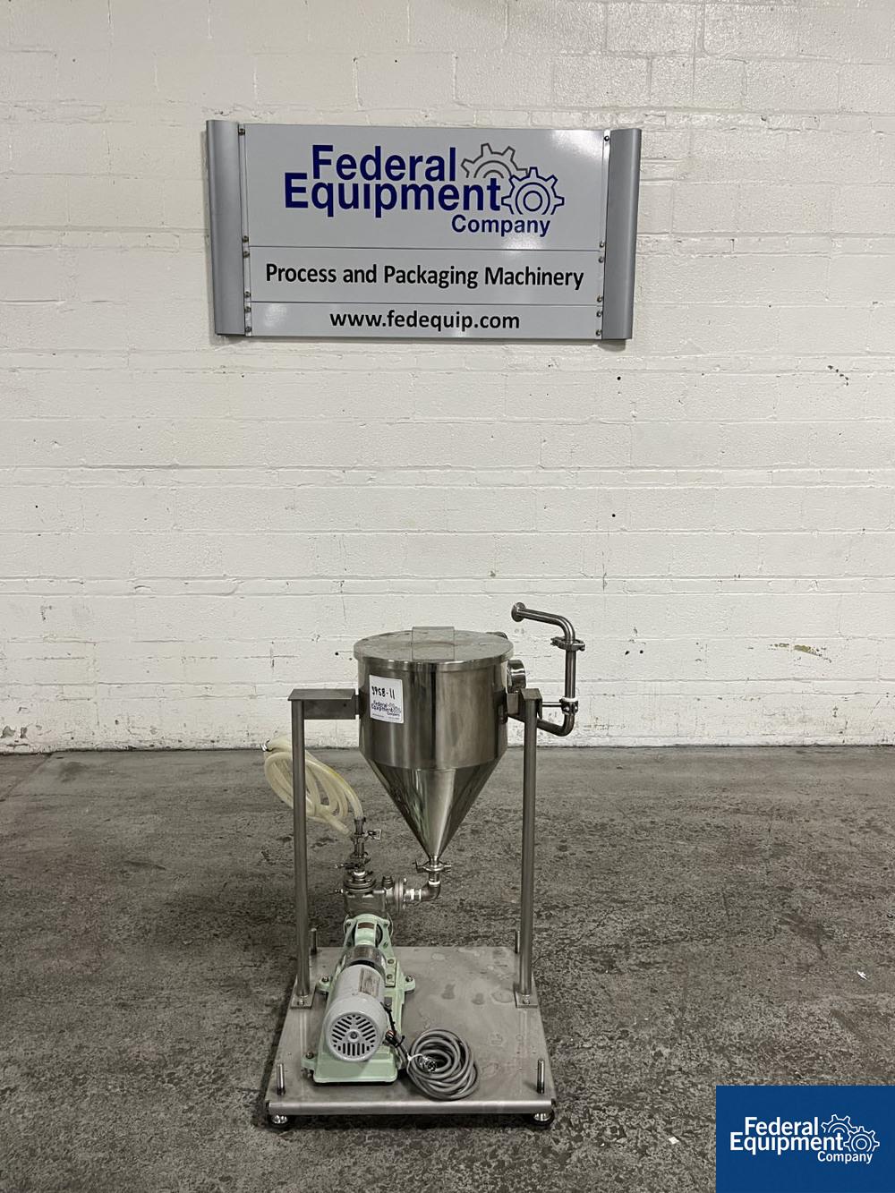 Aichi Liquid Feed Pump w/Hopper, S/S | Federal Equipment Company