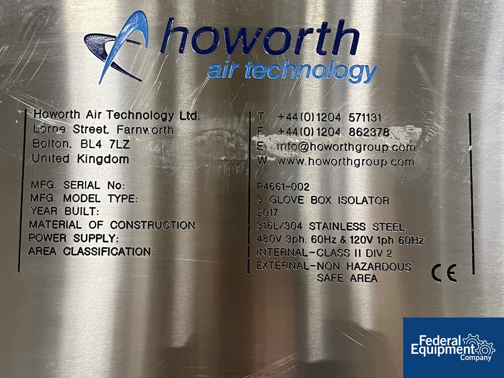 Howorth Air Technology 3 Glove Box Isolator | Federal Equipment Company