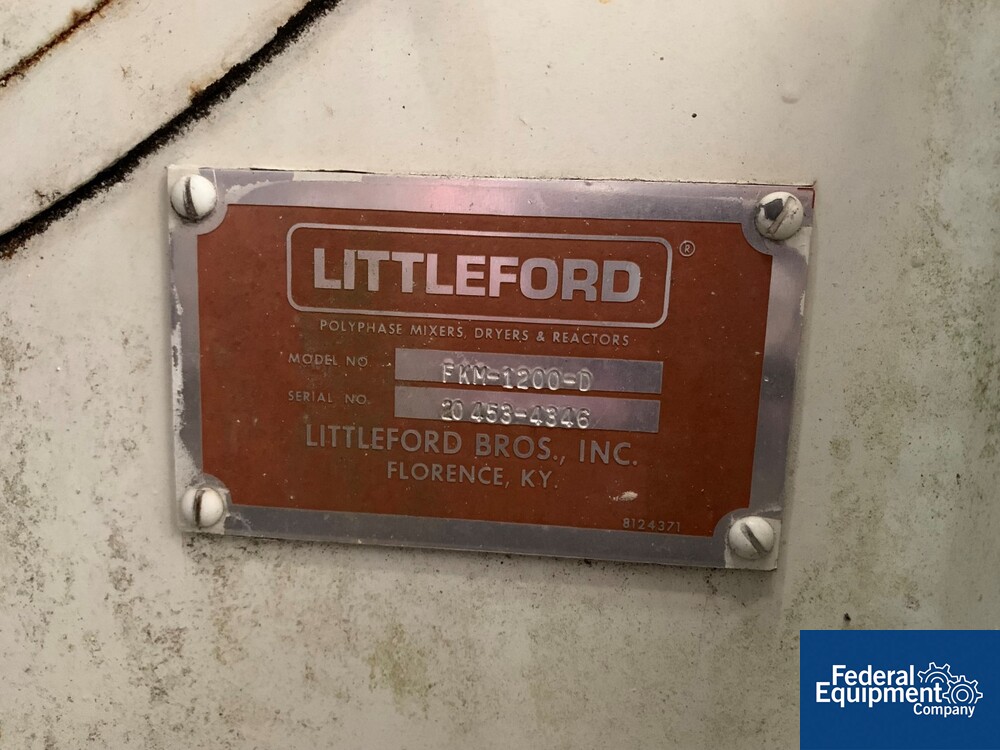 42 Cu Ft Littleford Mixer, Model FKM 1200D, S/S | Federal Equipment Company