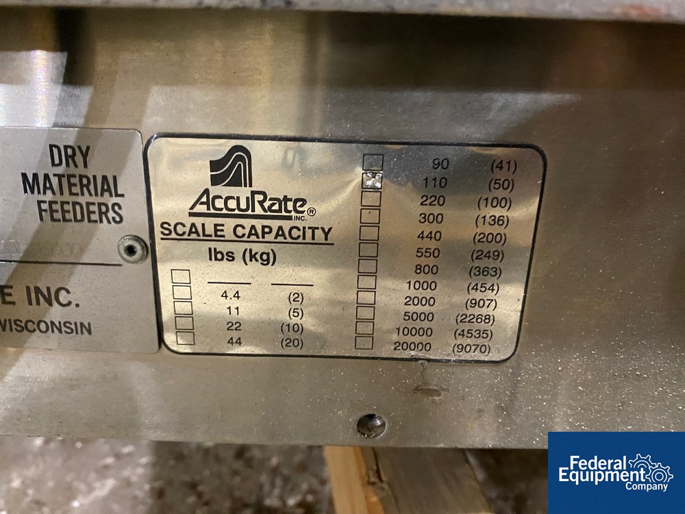Accurate Loss In Weight Feeder, Model 604M, S/S | Federal Equipment Company