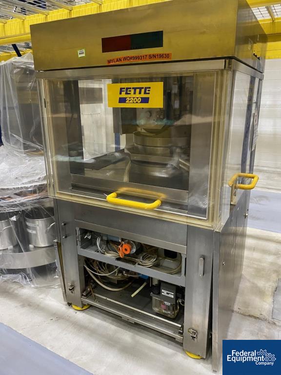Fette Rotary Tablet Press, Model P2200 | Federal Equipment Company