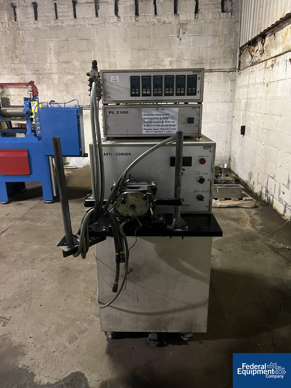 CW Brabender Plasticorder Mixing And Extrusion System | Federal ...