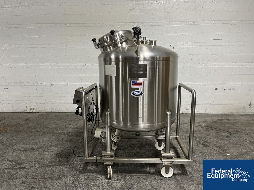 600 Liter T&C Receiver Tank, 316L S/S, 60# | Federal Equipment Company