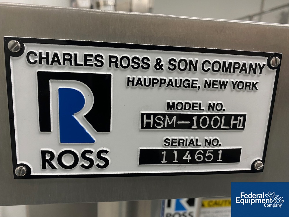 1 HP Ross Emulsifier Mixer, S/S, Model HSM-100LH1 | Federal Equipment ...