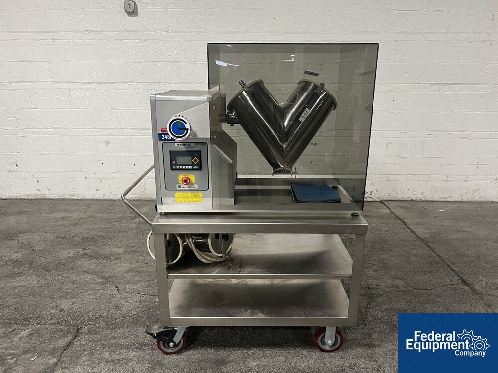 16 Quart GlobePharma Twin Shell Blender, Model Maxiblend | Federal Equipment Company