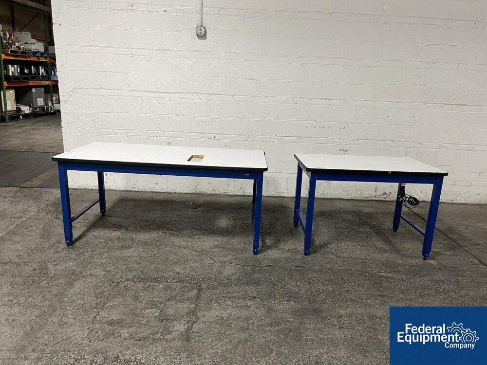 (2) Production Basics Work Tables | Federal Equipment Company